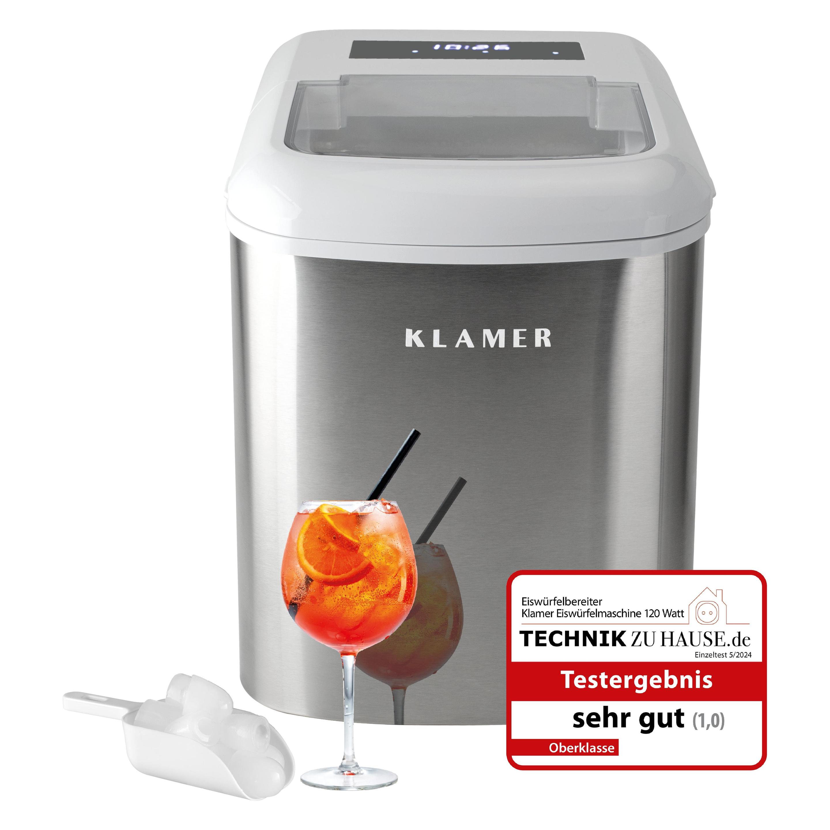 KLAMER Eiswürfelmaschine 2.1 L Wassertank, 120 W Ice Maker - Galaxus