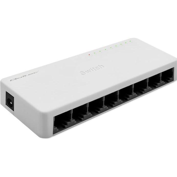 Qoltec Netzwerk-Switch 8xRJ45-Port 100Mbps LAN - kaufen bei Digitec