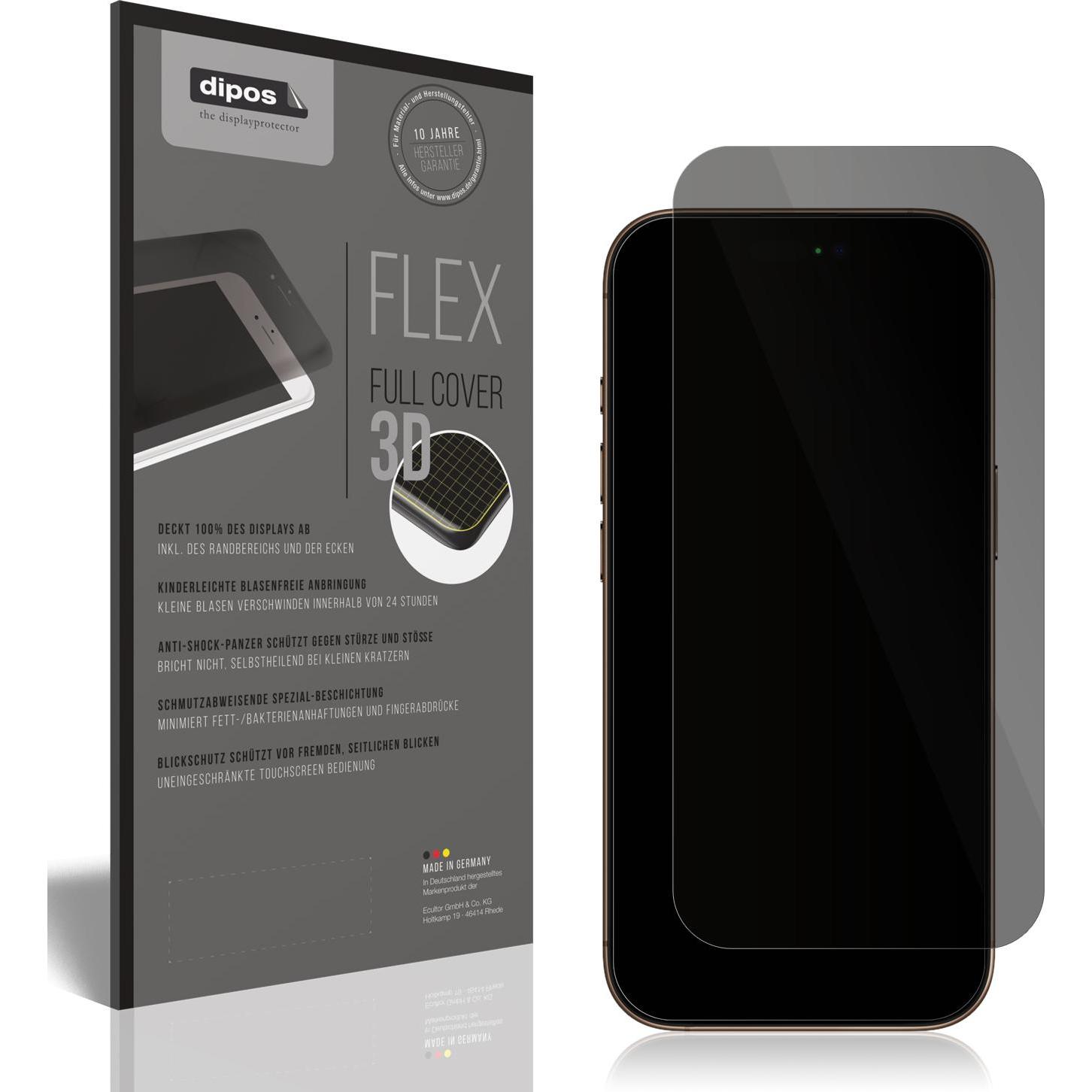 Dipos Privacy Screen Protector Full Cover (1 Piece, Apple iPhone 16 Pro ...