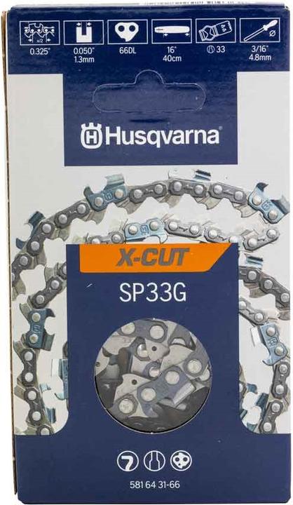 Husqvarna X-CUT SP33G Sägekette HM PIXEL 40 cm 16" 66 TG 0,325" 1,3 mm ( 581 64 31-66 ) - Galaxus