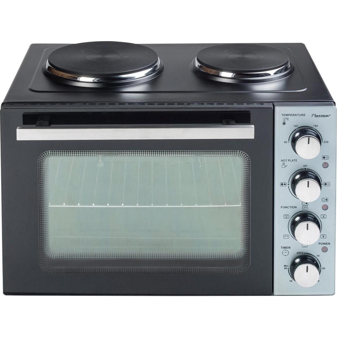 Bestron Small kitchen (grill - oven with double hotplate) Incl. rotary ...