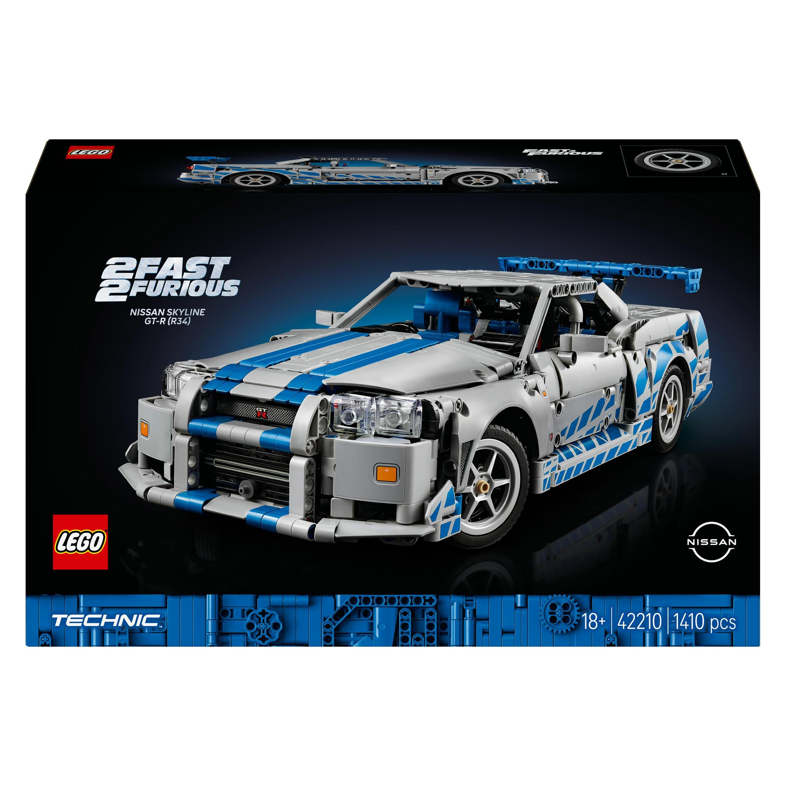 LEGO 42210 2 Fast 2 Furious Nissan Skyline GT-R (R34) speedster - Galaxus