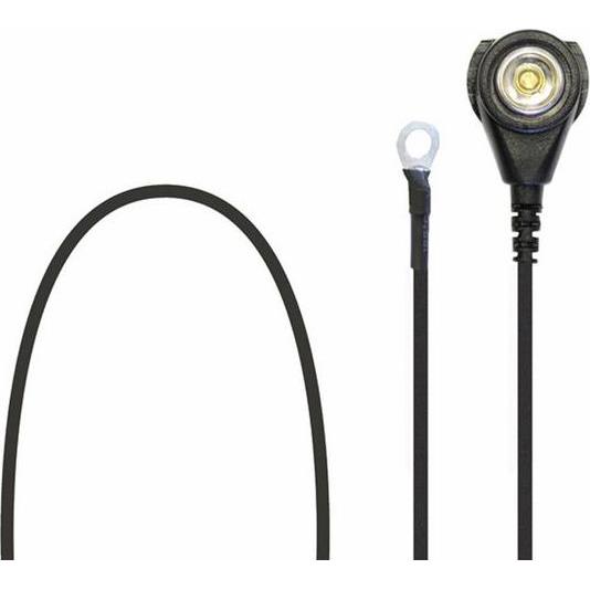 RND ESD earth cable, 10 mm pin female / ring cable lug, 3.05m 3.05m, 10 ...