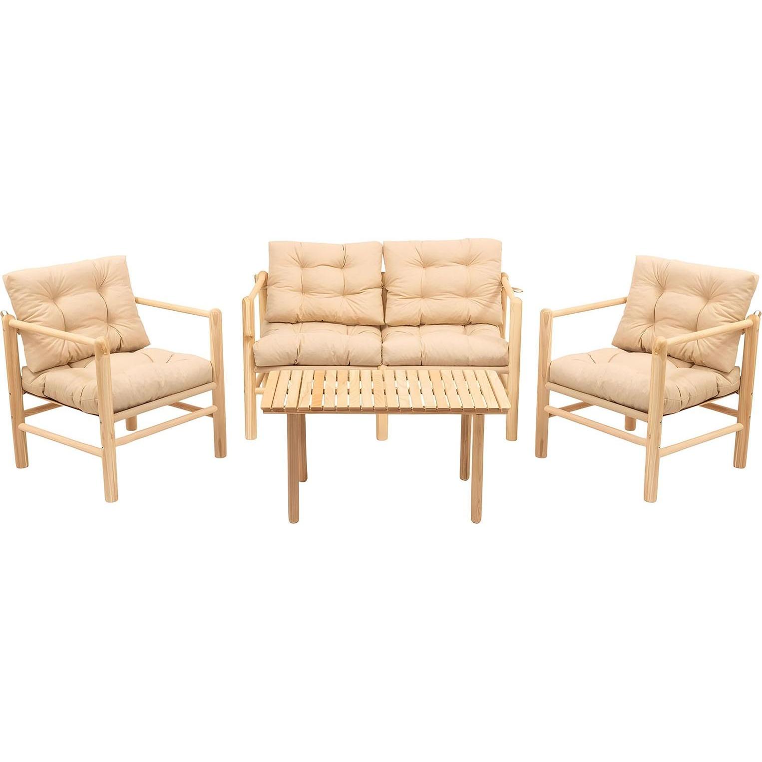 Kalune Design Soft Garden Table Three Chairs Set - kaufen bei Galaxus