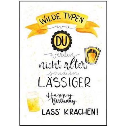 Edition Gollong Geburtstagskarte Wilde Typen wie du - Digitec