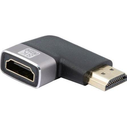 Protect Expert HDMI 2.1 male to female, 90 angle, metal, gold plated ...
