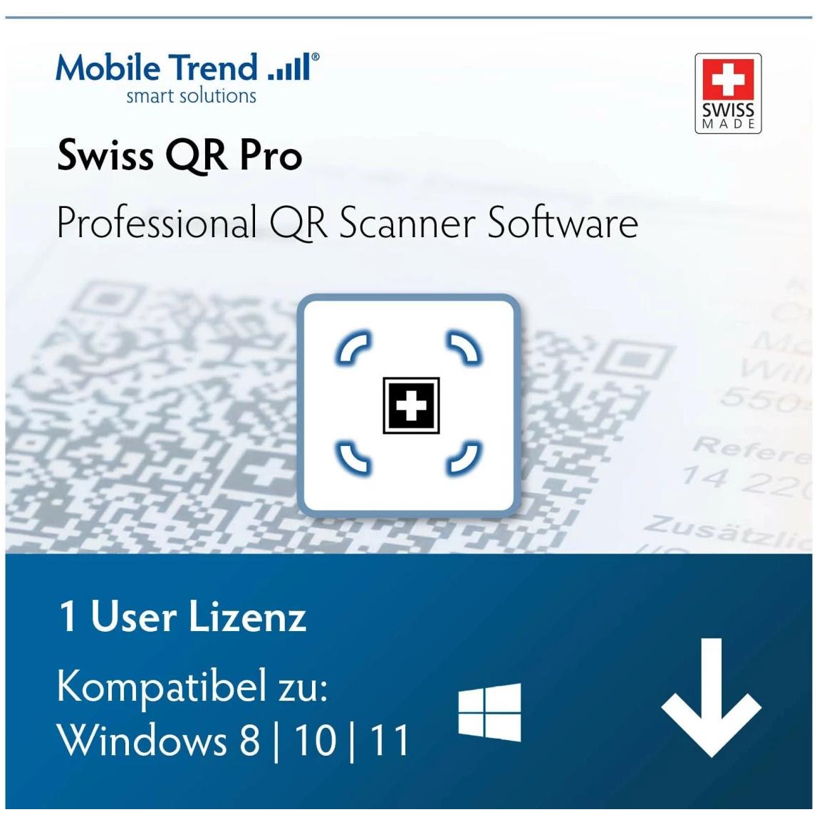 Mobile Trend Mobiletrend Swiss QR Scanner Pro ESD, Vollversion, 1 User - Digitec