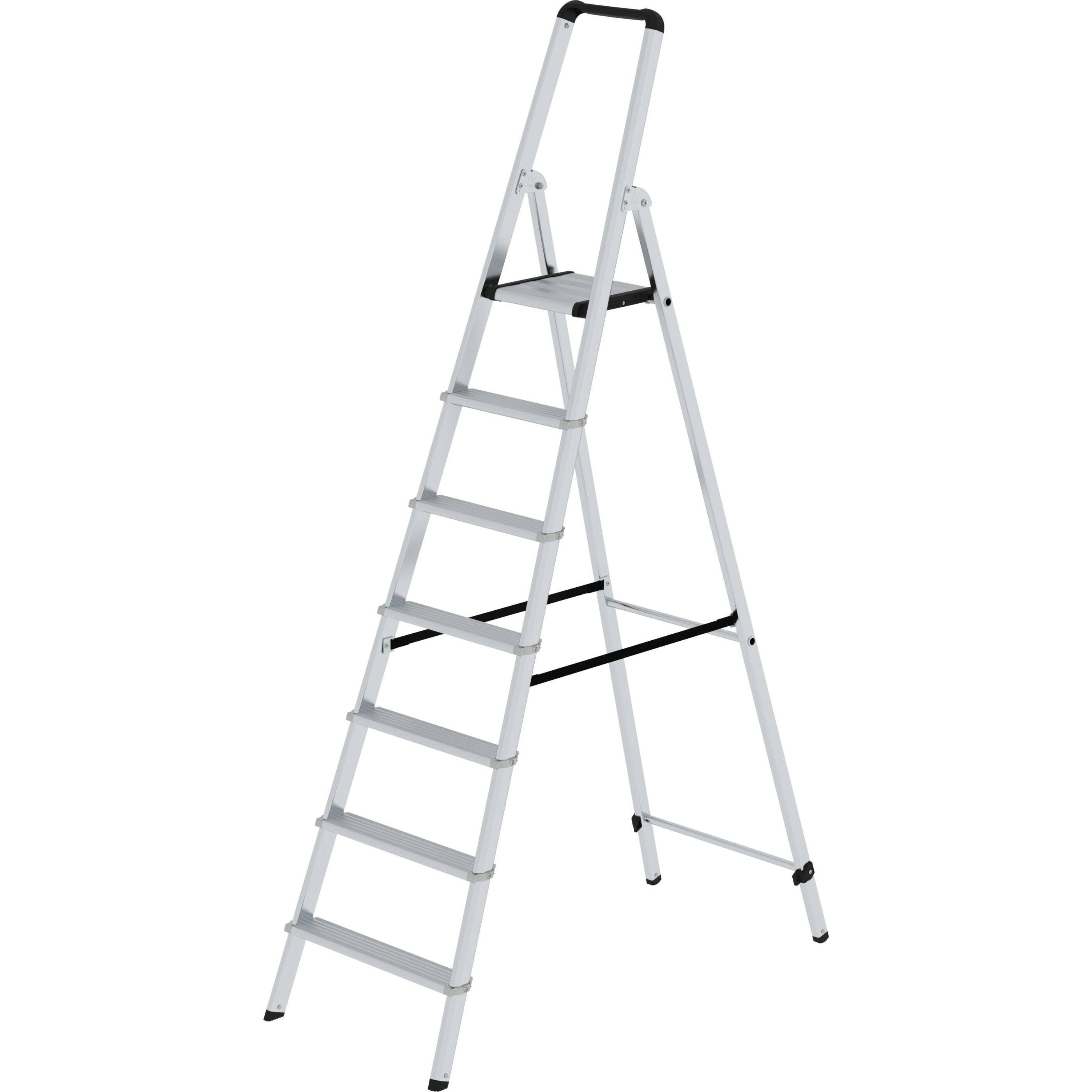 Munk Escabeau à marches en aluminium, accès d'un seul côté - Galaxus