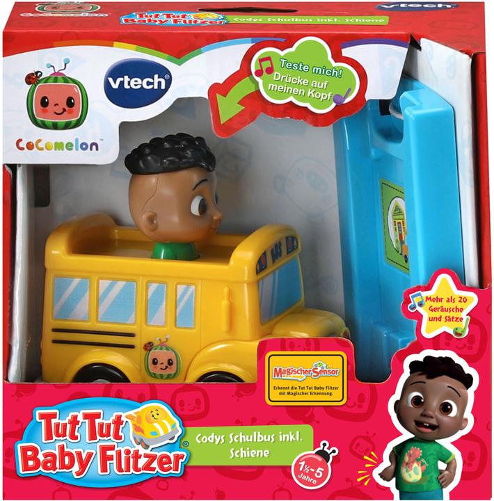 VTech Tut Tut Baby Flitzer - CoComelon Cody's school bus incl. track ...