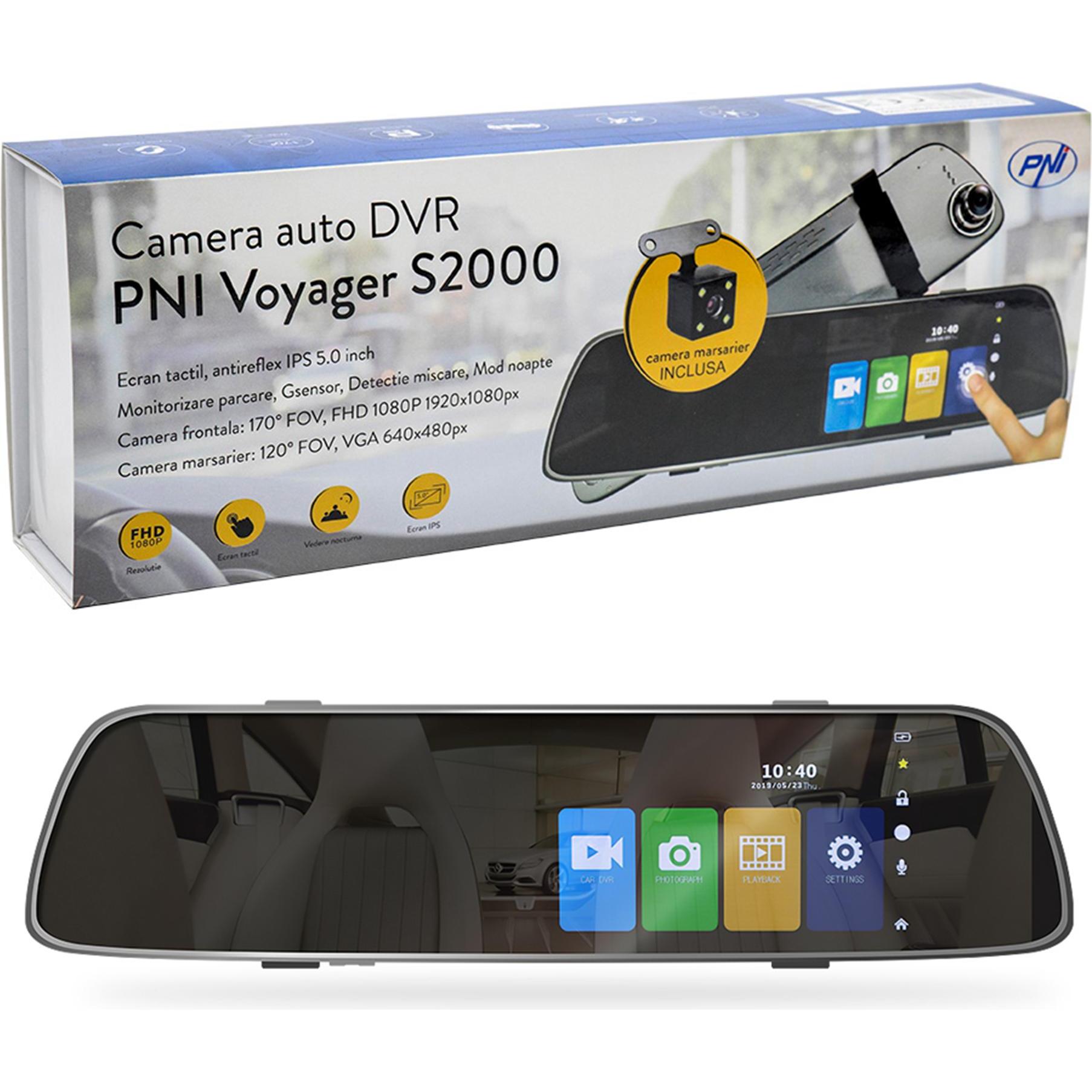 PNI DVR Voyager S2000 Full-HD-Autokamera im Rückspiegel integriert ...