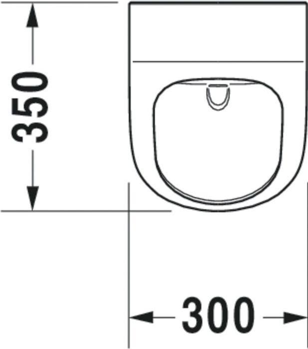 Duravit Urinal ME by Starck inlet rear outlet rear white with coating ...
